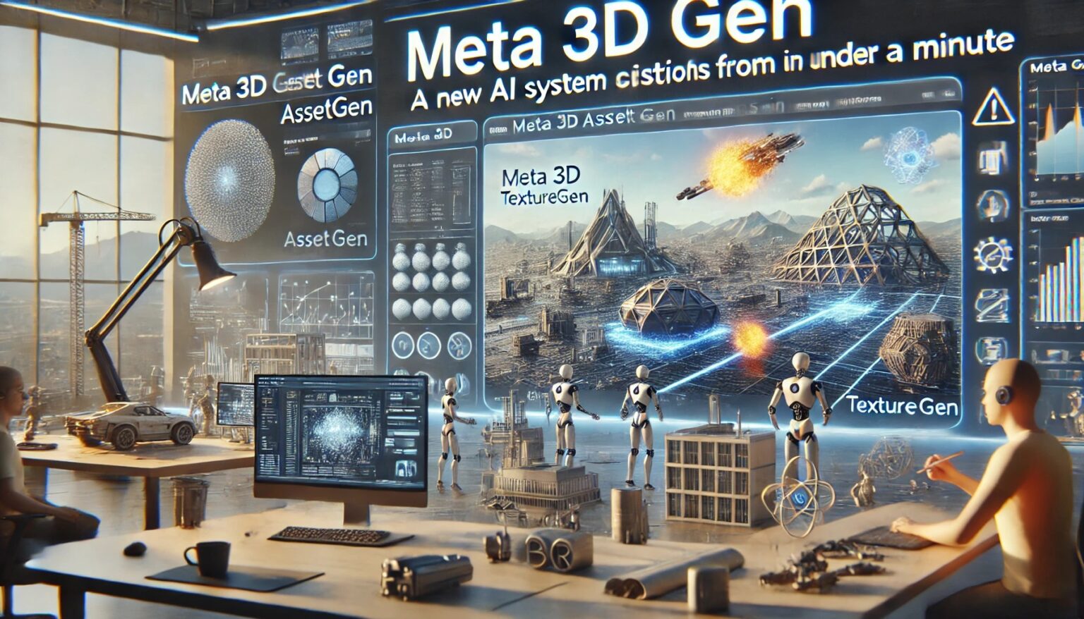 Meta 3D Gen: AI per la creazione veloce di Modelli e Texture 3D – iHAL